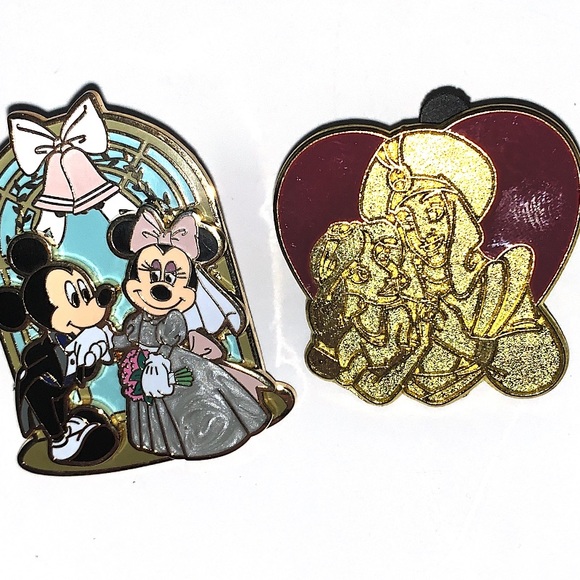 Other | Mr Mrs Disney Married Pins Disneyland Mickey | Poshmark